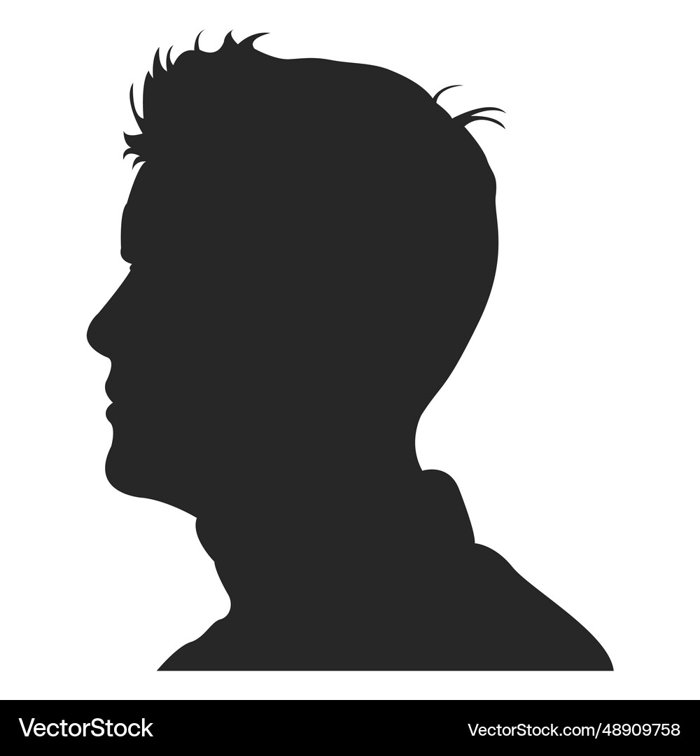 Male profile avatar 5 Royalty Free Vector Image