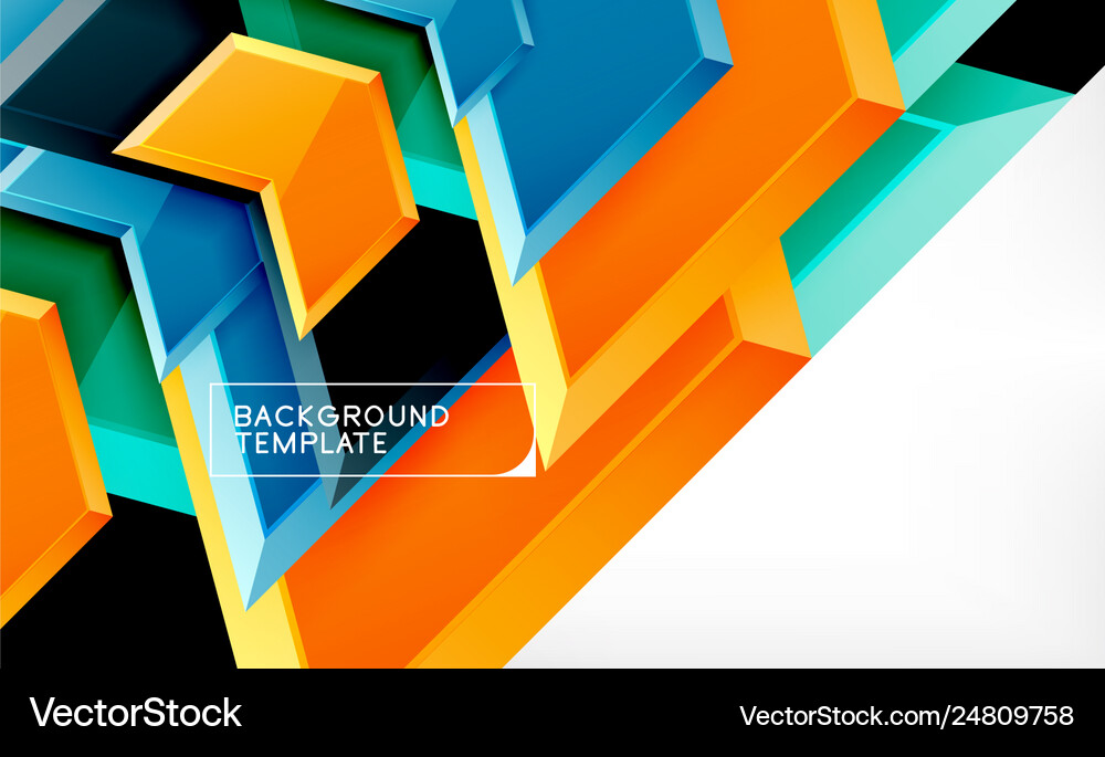 Shiny glossy arrows background clean modern Vector Image