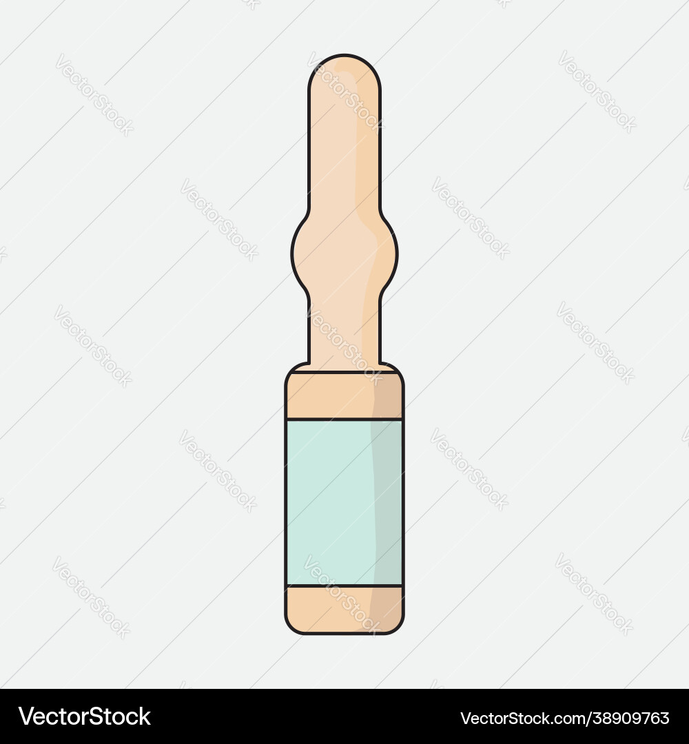 An ampoule with medicine Royalty Free Vector Image