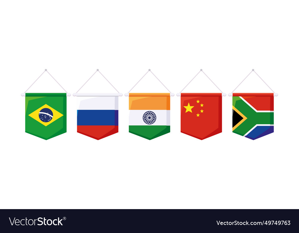 Brics alliances flag symbol Royalty Free Vector Image Brics alliances flag symbol Royalty Free Vector Image