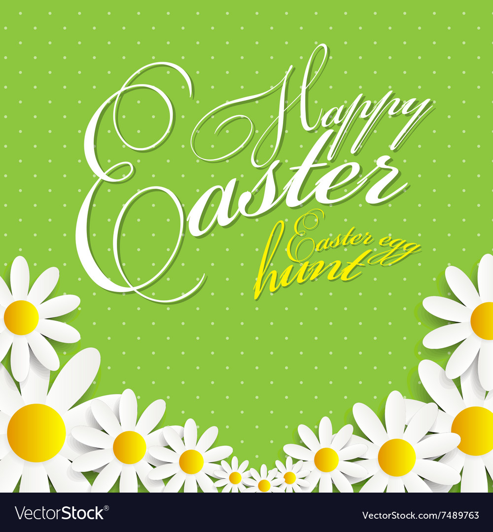 Happy easter spring background Royalty Free Vector Image