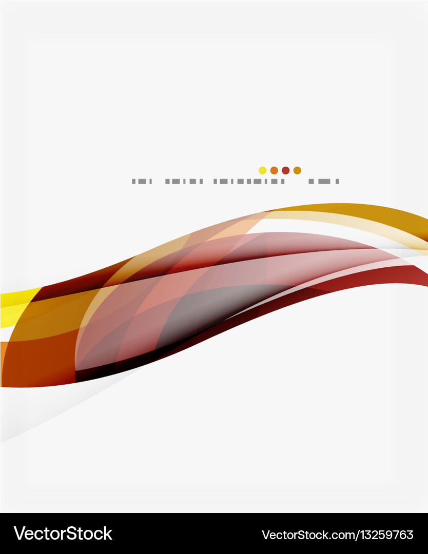 Modern geometric wavy shapes on light Royalty Free Vector