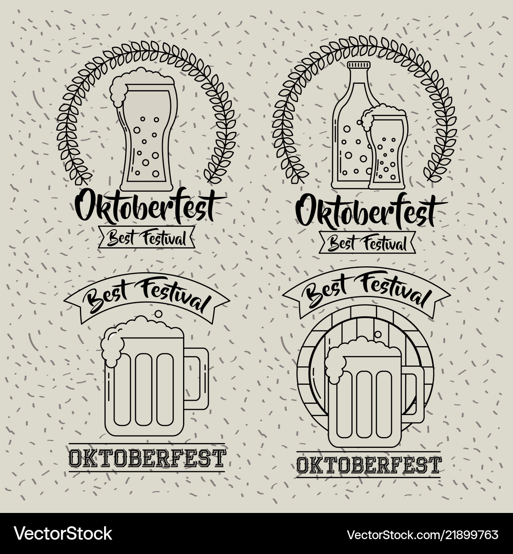 Oktoberfest germany celebration Royalty Free Vector Image