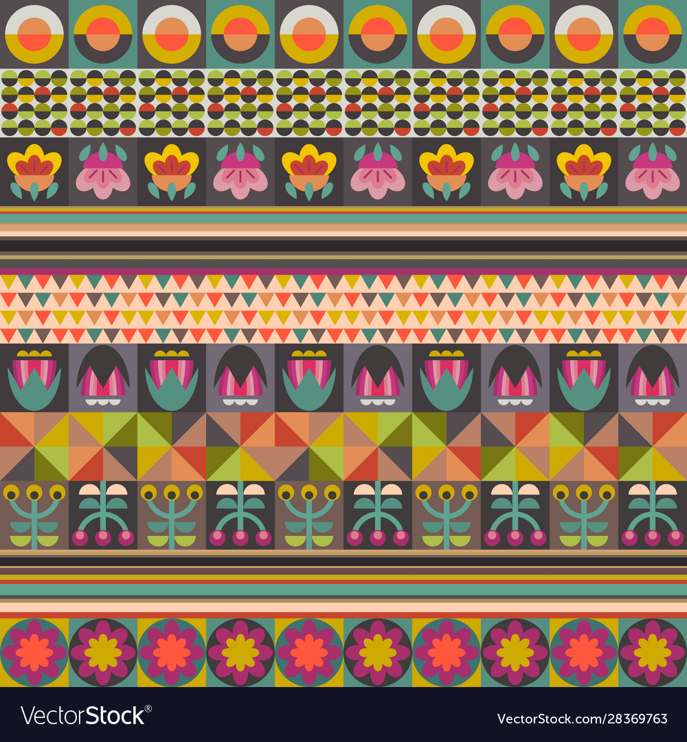 Seamless pattern with square patchwork Royalty Free Vector