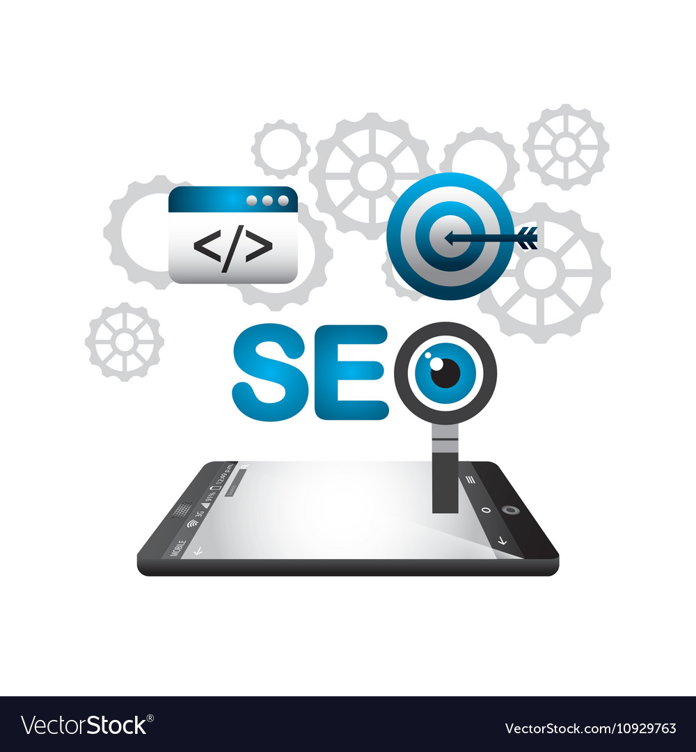 Search engine optimization icons Royalty Free Vector Image