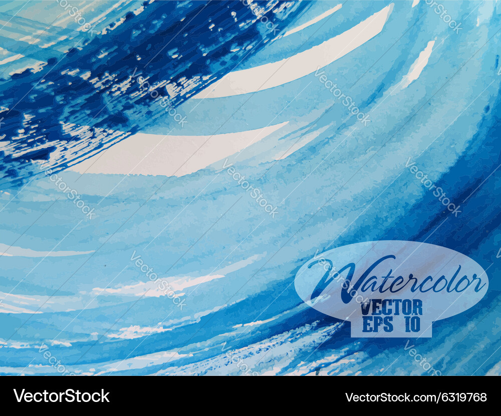 Abstract colorful watercolor Royalty Free Vector Image