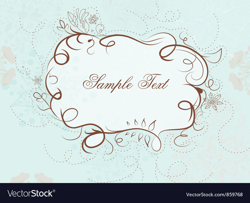 Abstract frame Royalty Free Vector Image - VectorStock