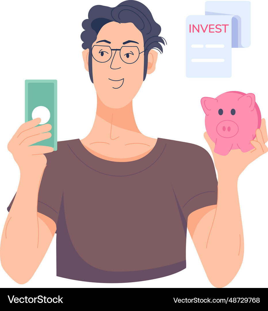 Cash investment Royalty Free Vector Image - VectorStock