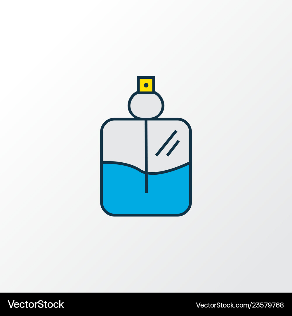 Cologne spray icon colored line symbol premium Vector Image