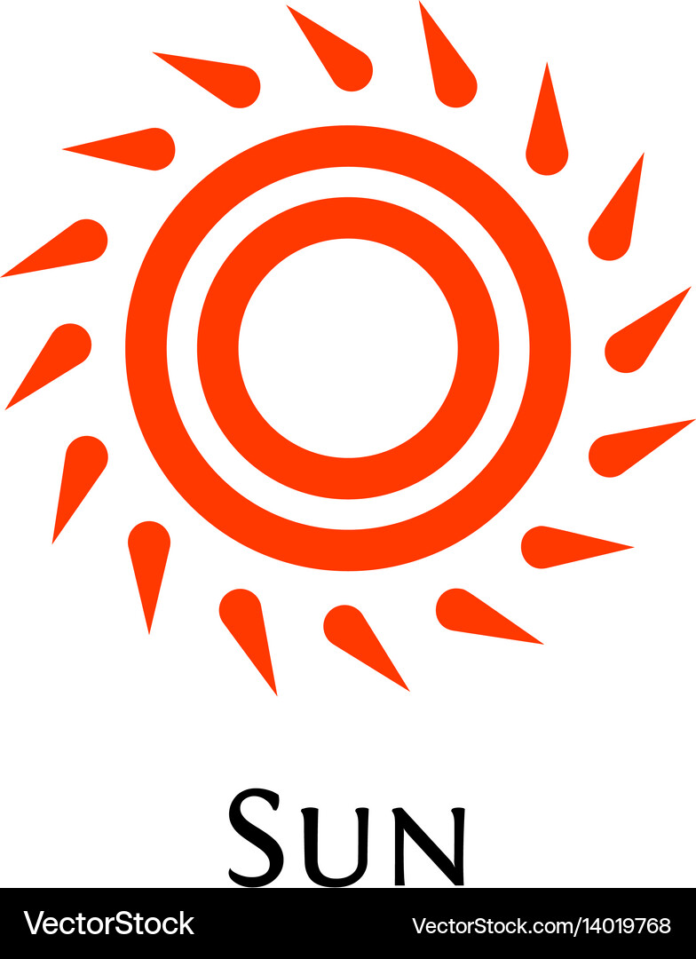 Isolated abstract round shape orange color logo Vector Image