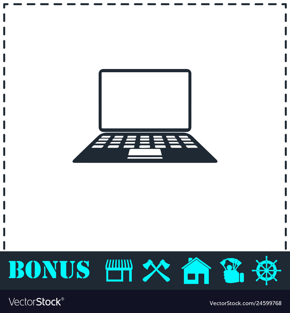 Notebook icon flat Royalty Free Vector Image - VectorStock