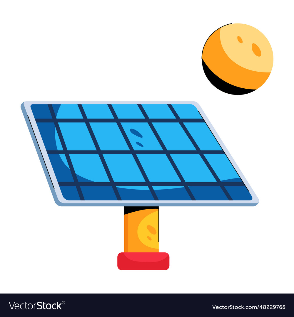 Solar panel Royalty Free Vector Image - VectorStock