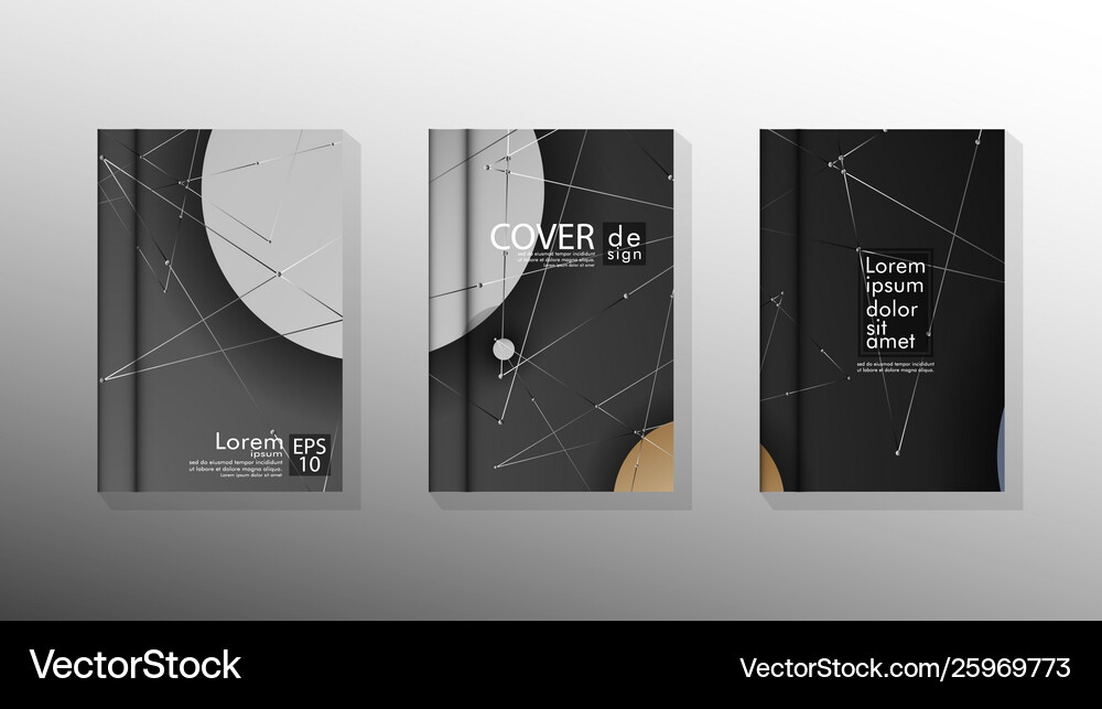 Abstract book cover design with a galaxy Vector Image