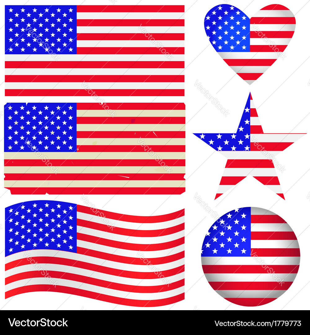 American labels set Royalty Free Vector Image - VectorStock