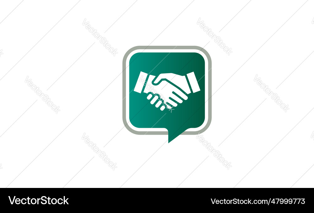 Business partners handshake web icon successful Vector Image