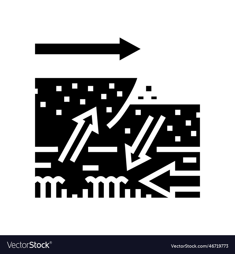 Compression reverse earthquake glyph icon Vector Image Compression reverse earthquake glyph icon Vector Image