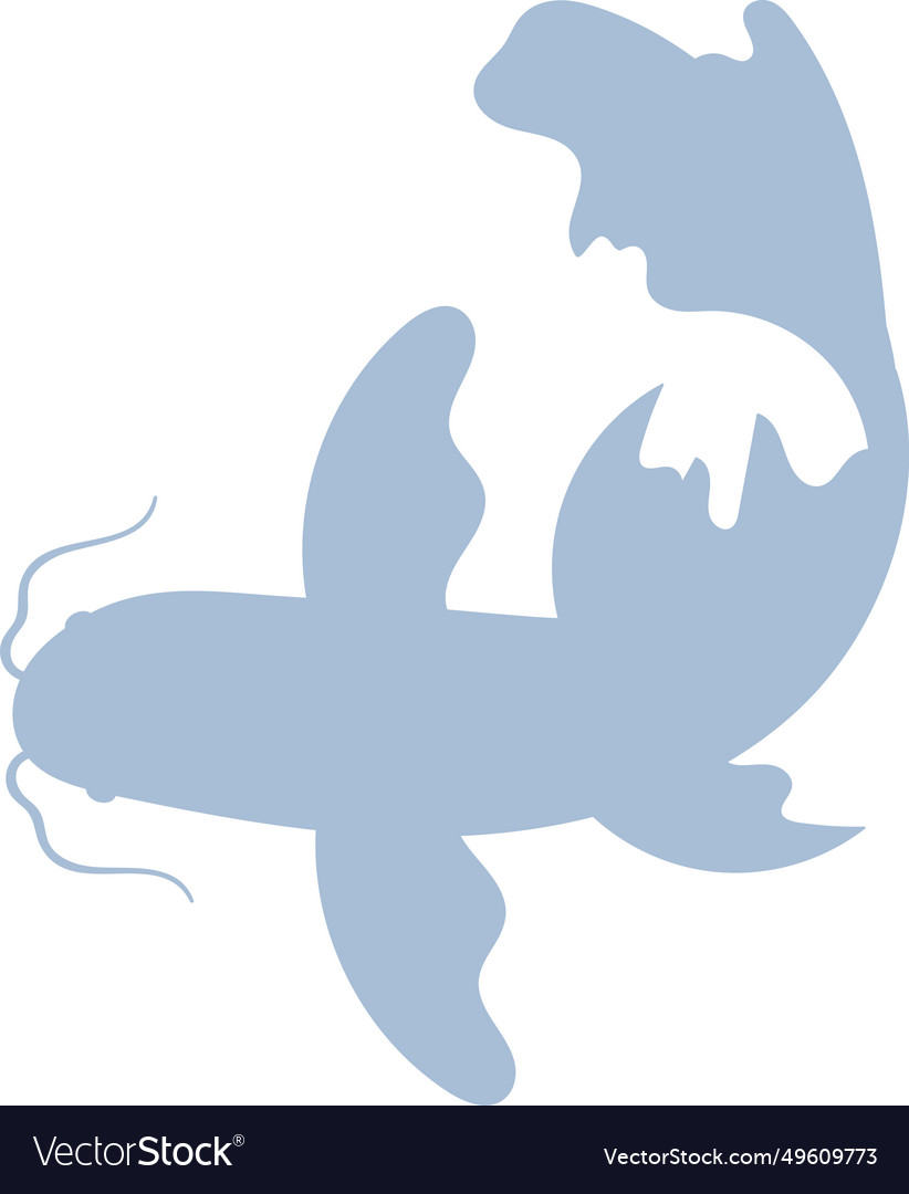 Fish silhouette icon Royalty Free Vector Image