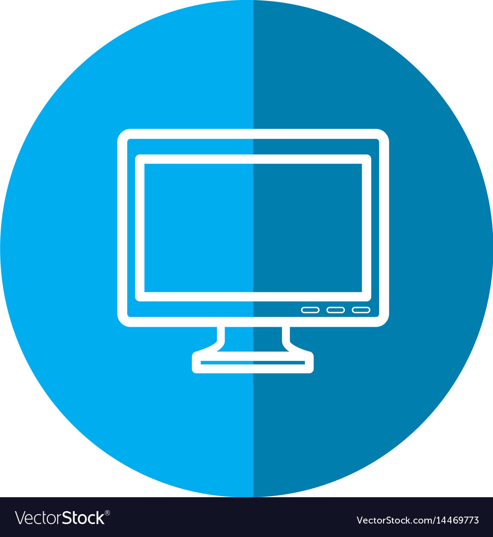 Monitor computer icon Royalty Free Vector Image