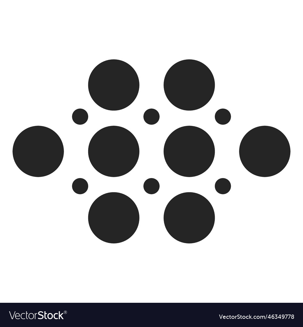 Basic dots icon Royalty Free Vector Image - VectorStock