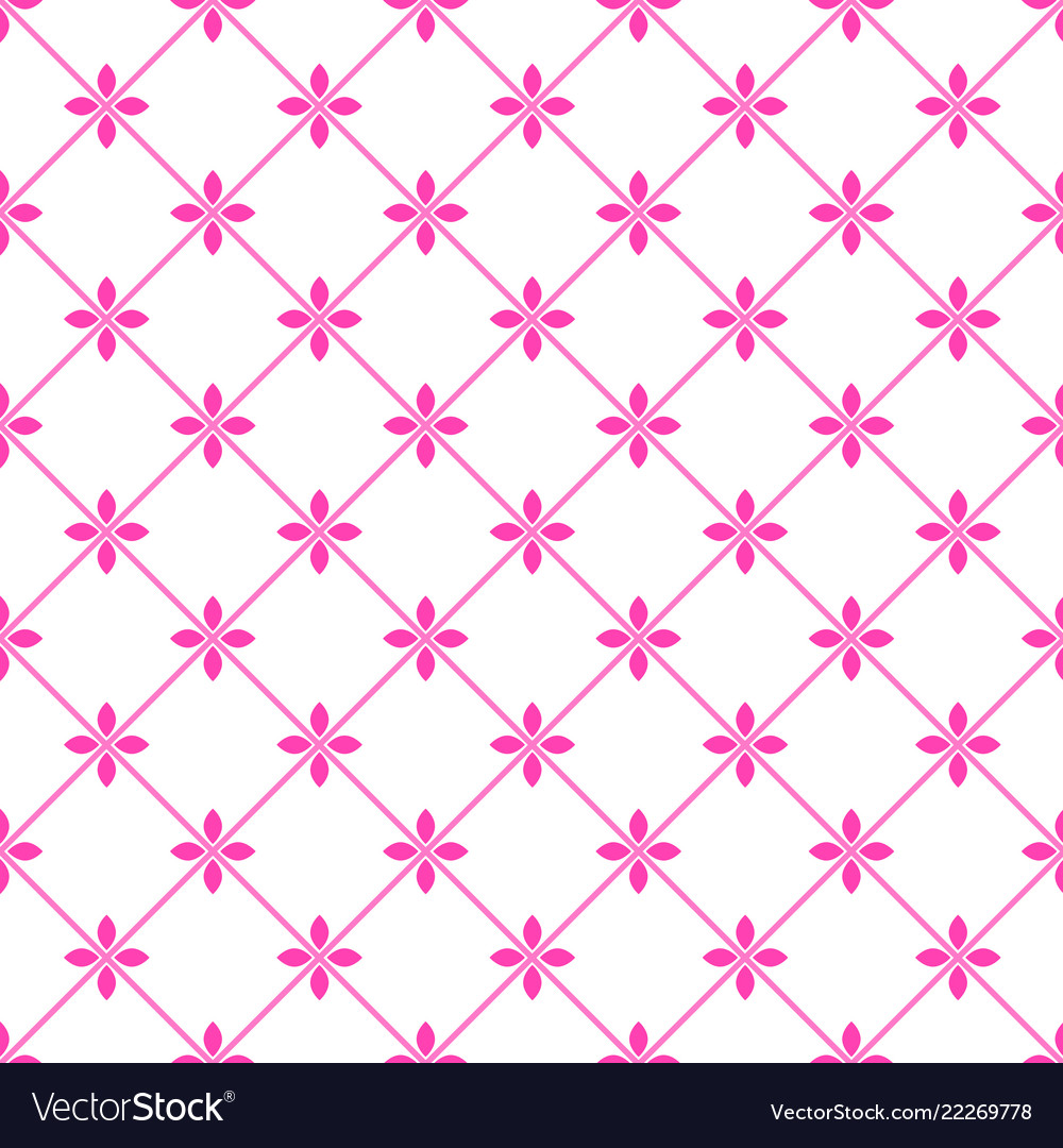Flower cute pattern Royalty Free Vector Image - VectorStock