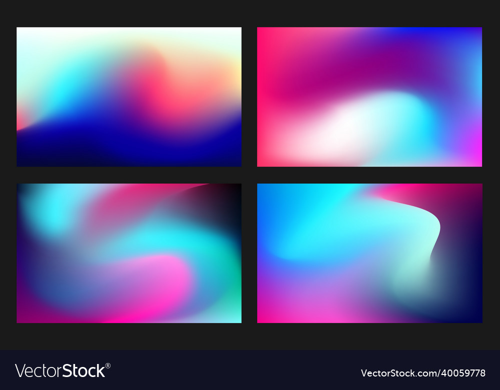 Gradient abstract backgrounds Royalty Free Vector Image