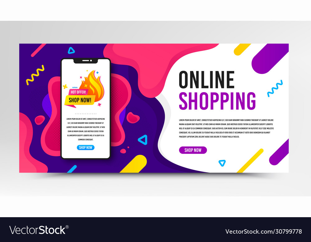 Hot offer sale icon discount banner shape Vector Image