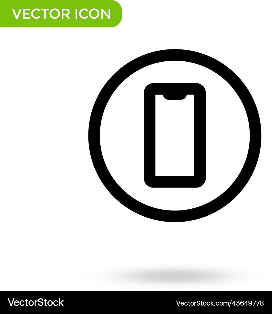 Phone icon minimal and creative icon isolated Vector Image
