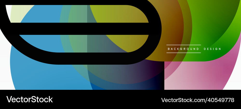 Round triangle shapes lines and circles geometric Vector Image