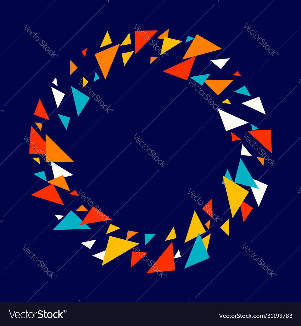 Abstract geometric background - multicolor Vector Image