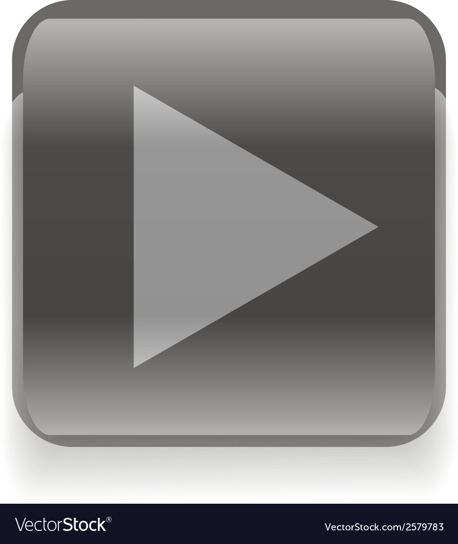 Black play button Royalty Free Vector Image - VectorStock