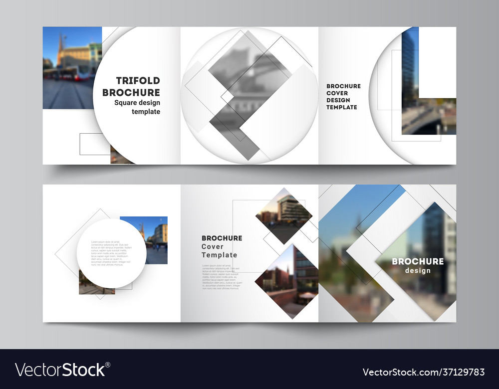 Layout square format covers design Royalty Free Vector Image