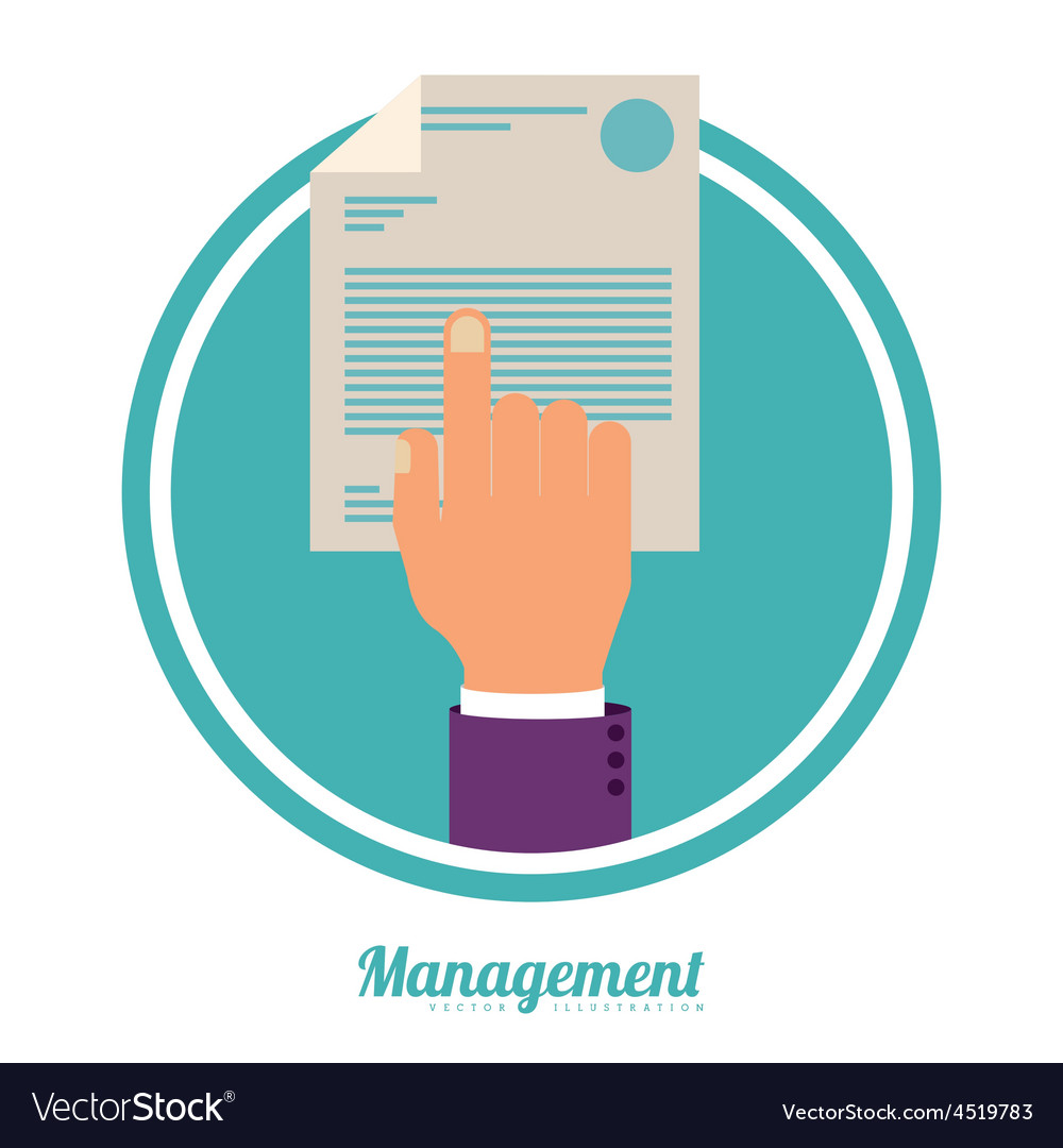 Management design Royalty Free Vector Image - VectorStock