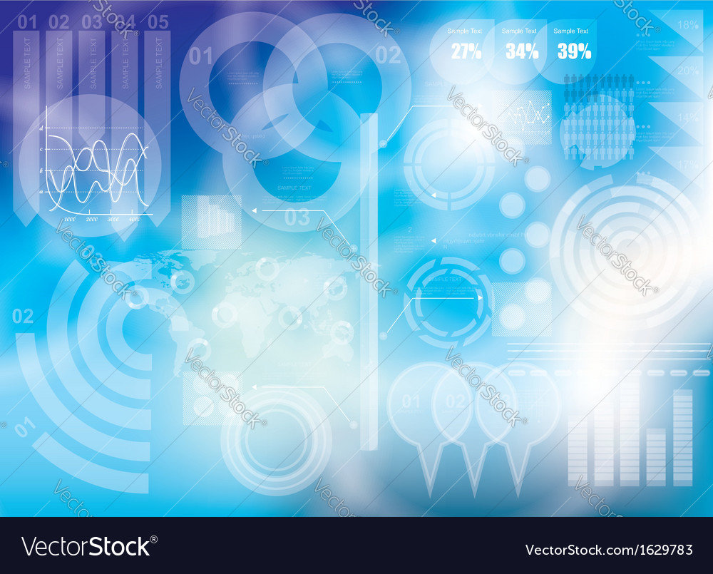 Modern virtual technology background Royalty Free Vector