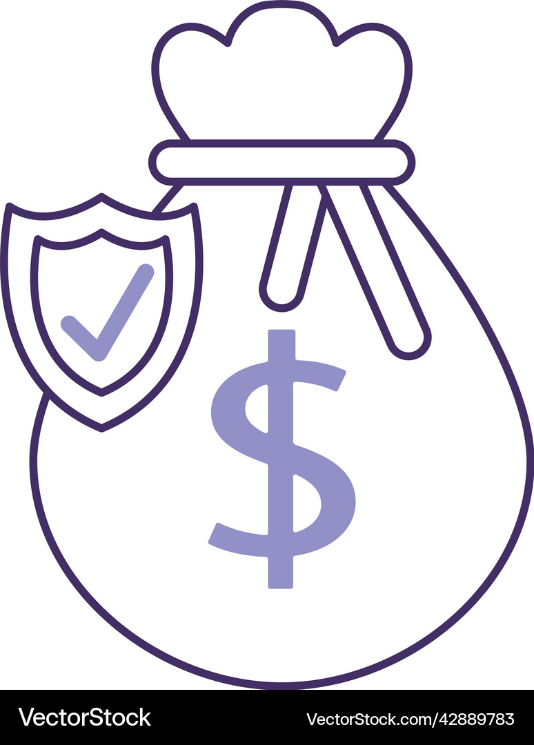 Money insurance design Royalty Free Vector Image
