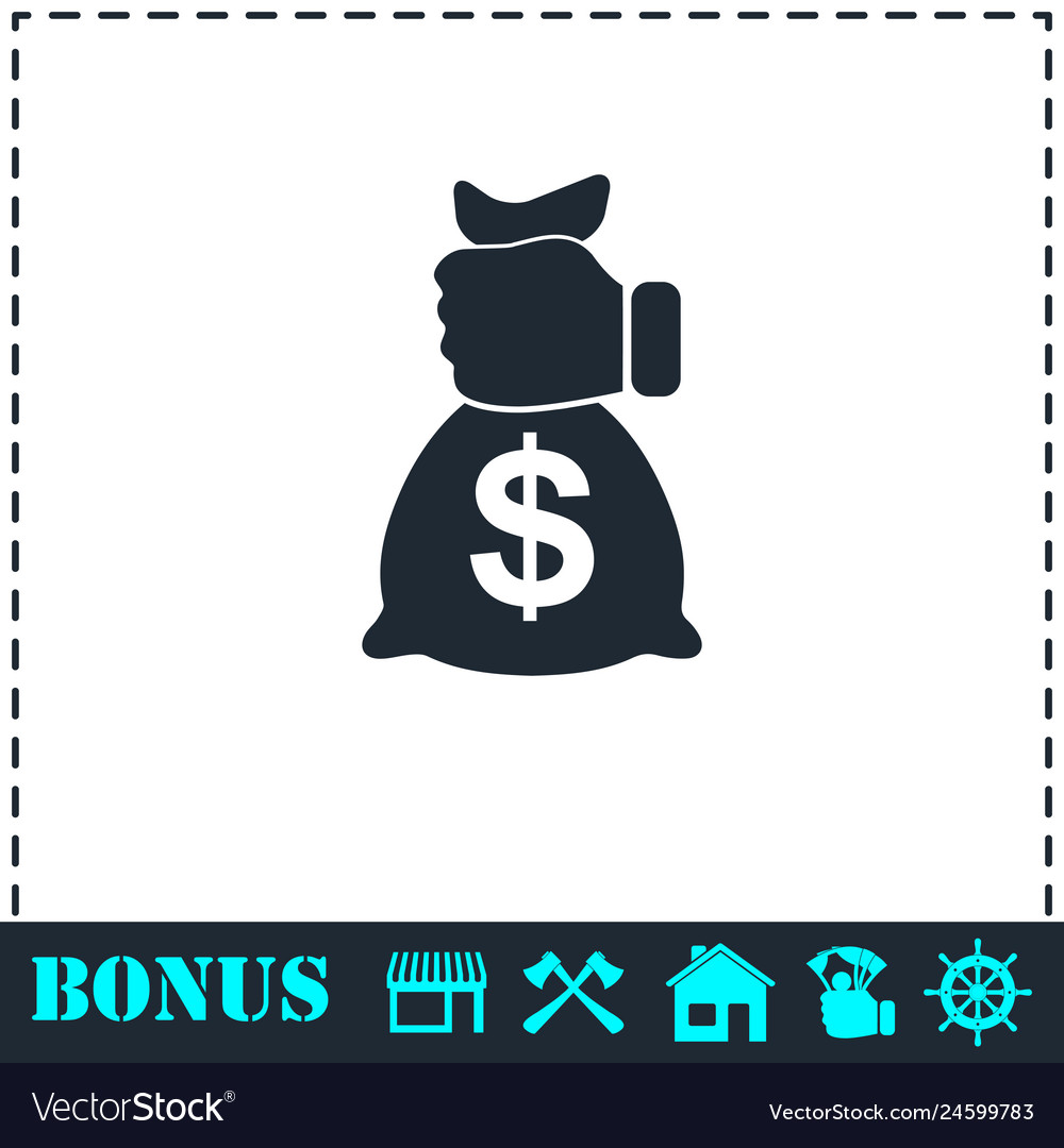 Robbery icon flat Royalty Free Vector Image - VectorStock