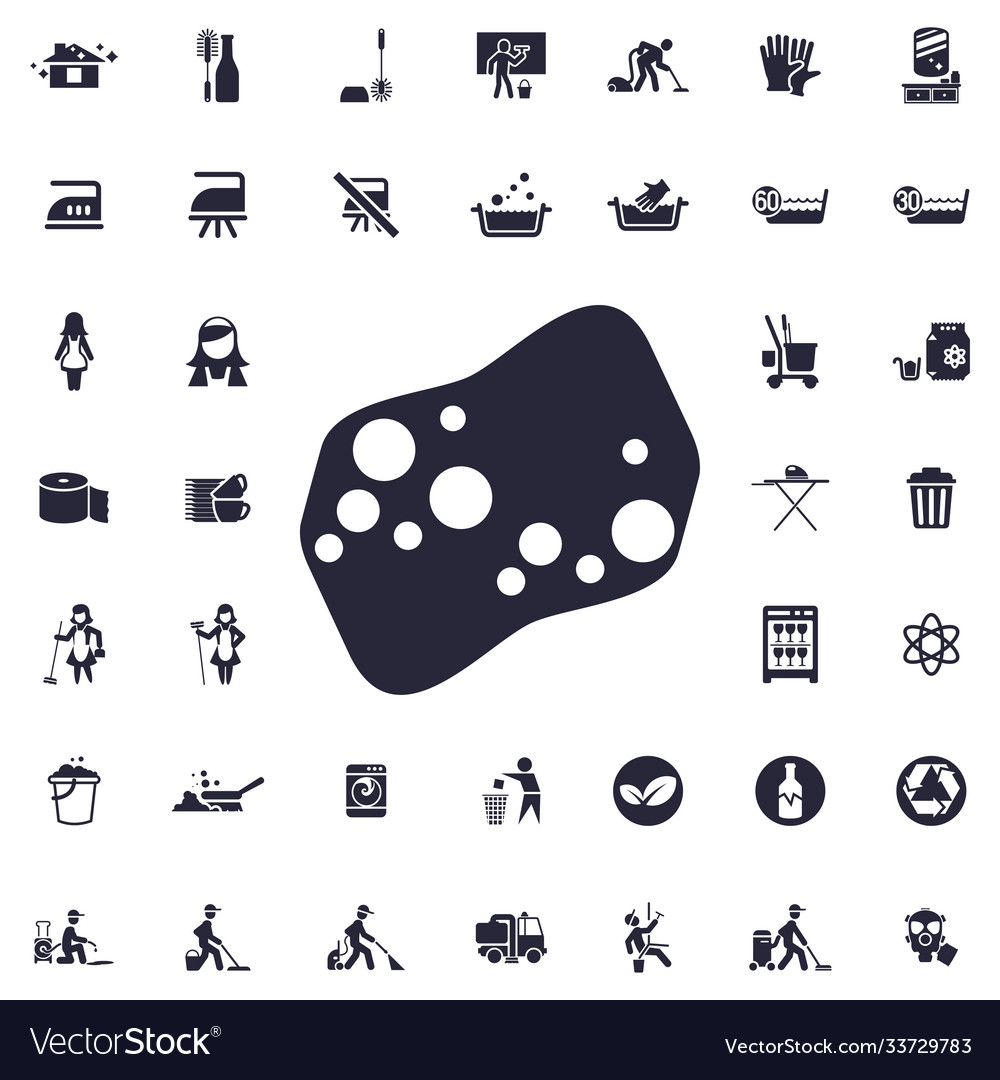 Sponge icon Royalty Free Vector Image - VectorStock