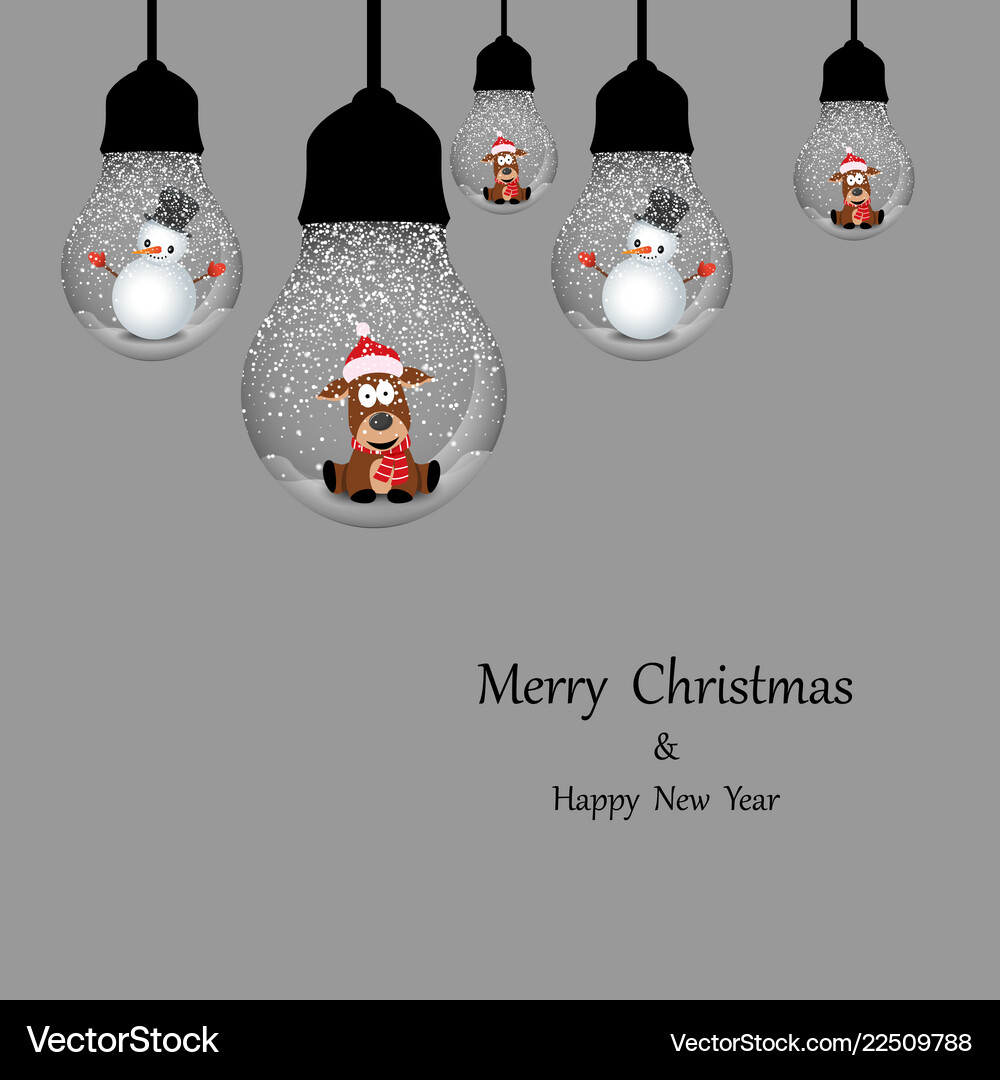Christmas Lights Holiday Background Royalty Free Vector