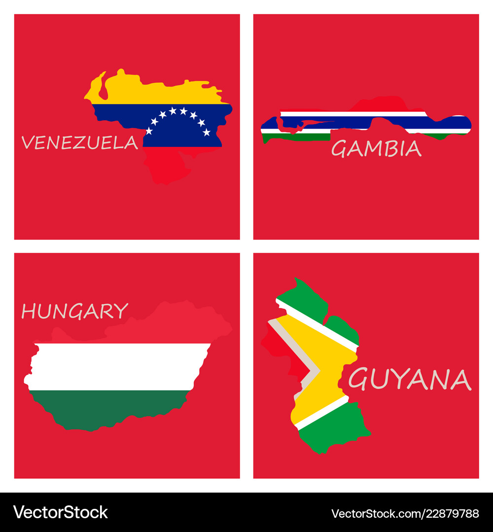 World map-countries in color on white background Vector Image