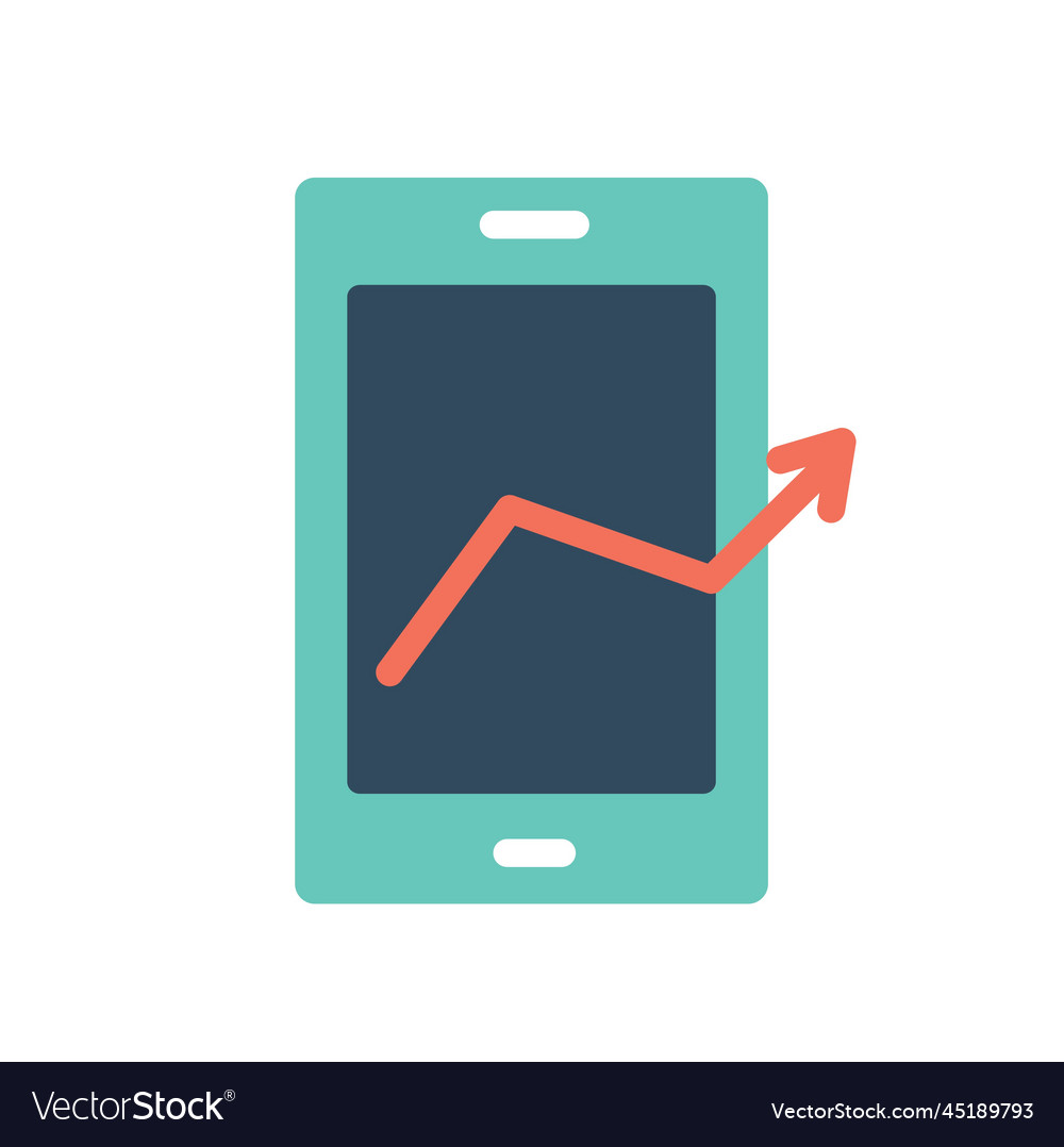 Colorful graphs icon Royalty Free Vector Image