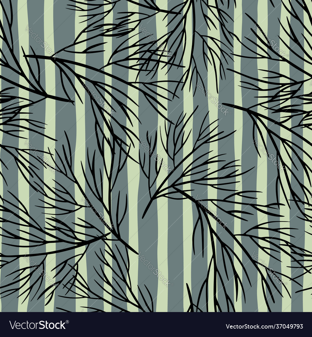 Random seamless pattern with doodle hand drawn Vector Image