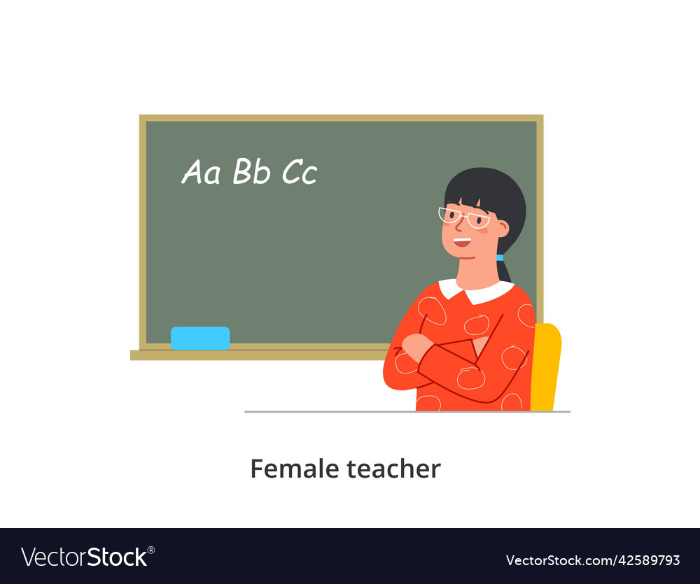 School teacher concept Royalty Free Vector Image