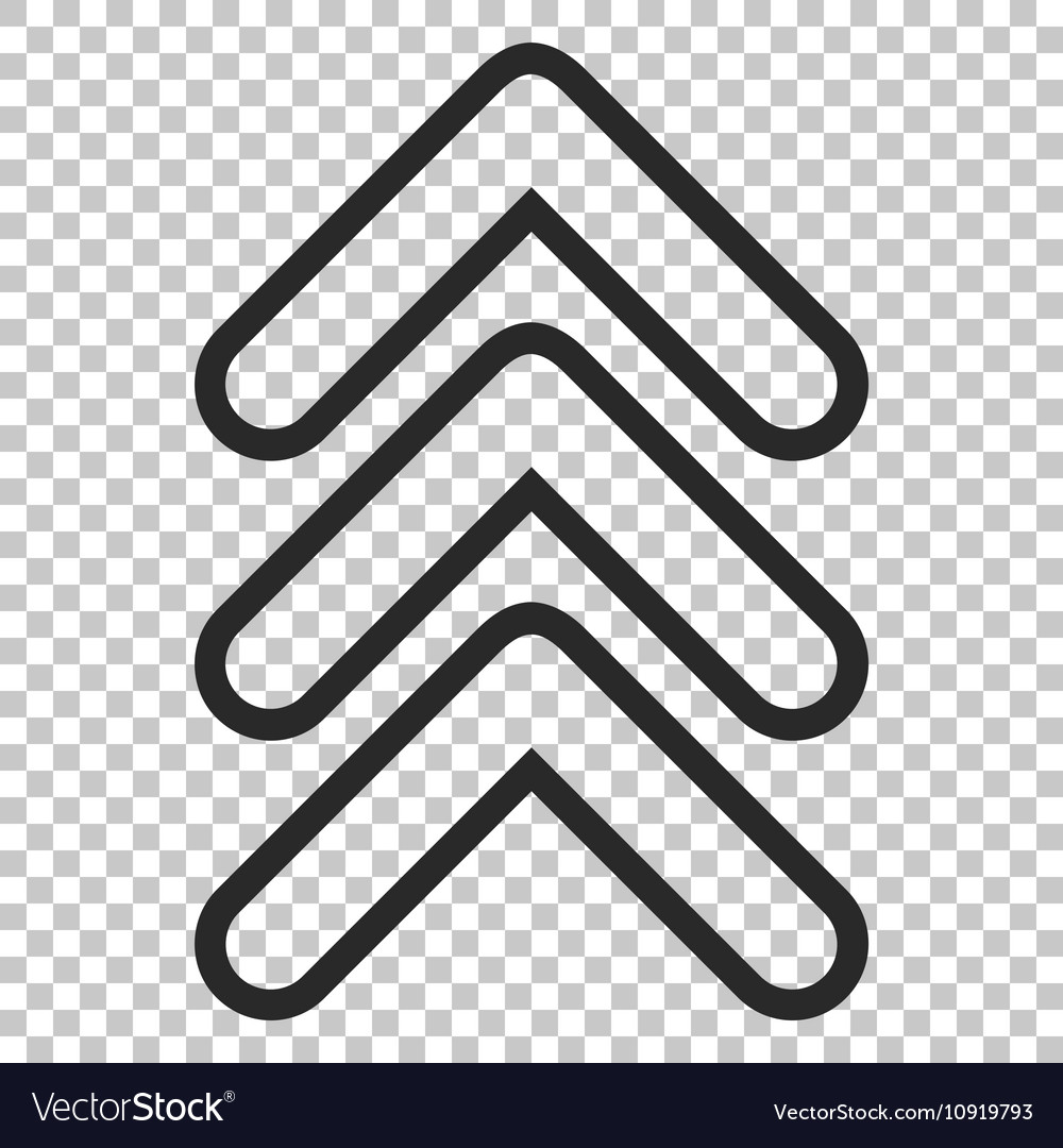 Triple pointer up icon Royalty Free Vector Image