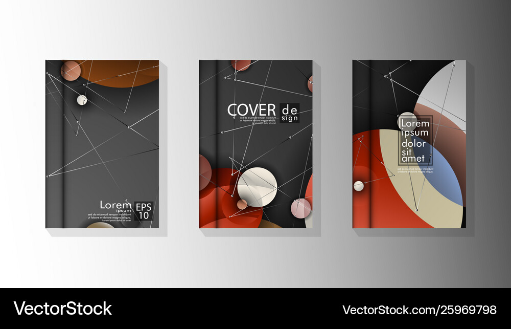 Abstract book cover design with a galaxy Vector Image