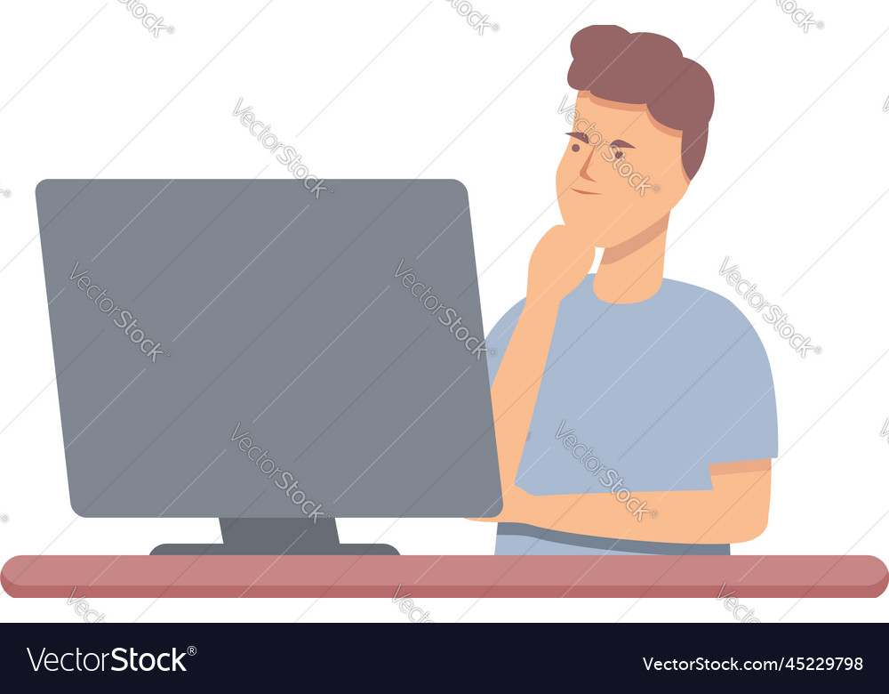 Child programming code icon cartoon Royalty Free Vector Child programming code icon cartoon Royalty Free Vector