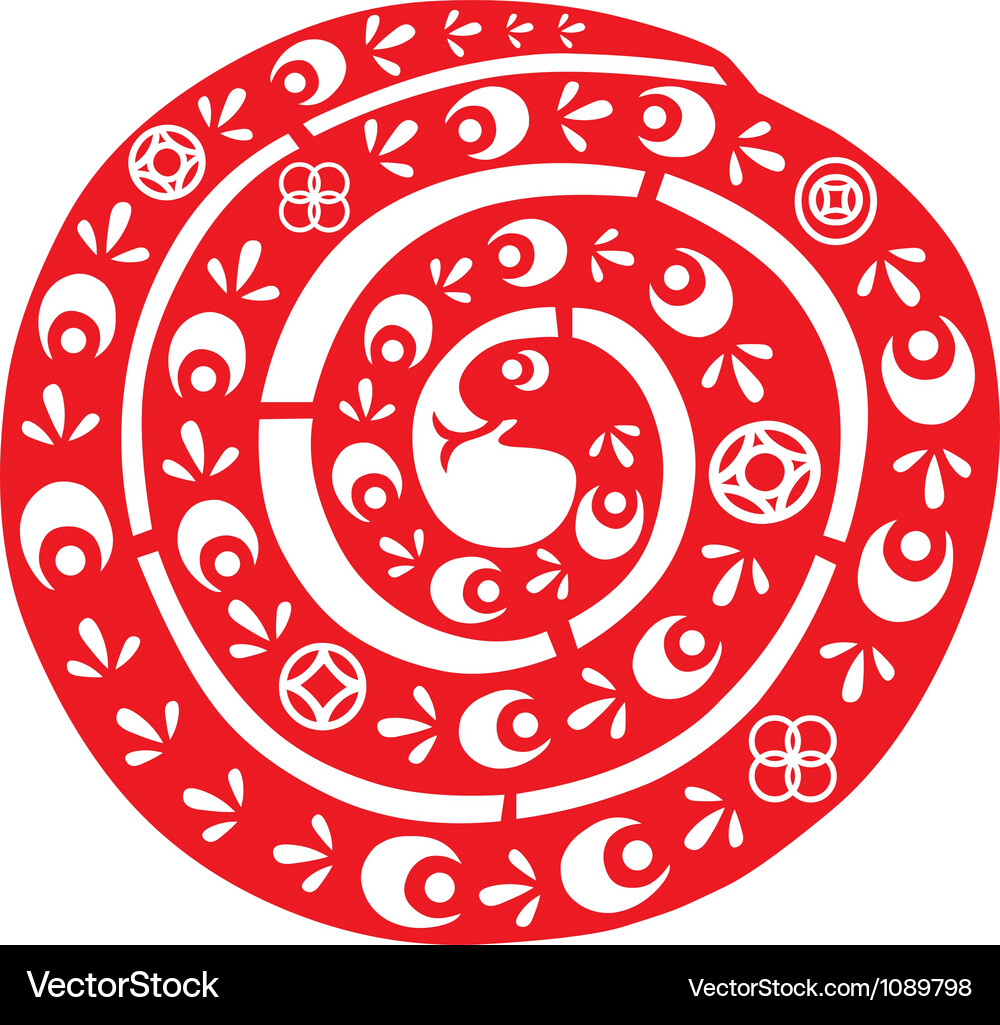 Chinese new year snake Royalty Free Vector Image