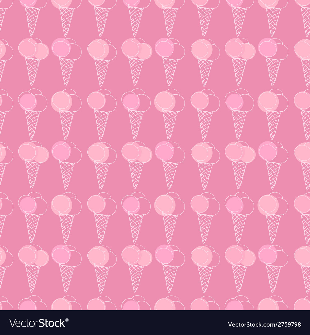 Ice cream seamless pattern Royalty Free Vector Image