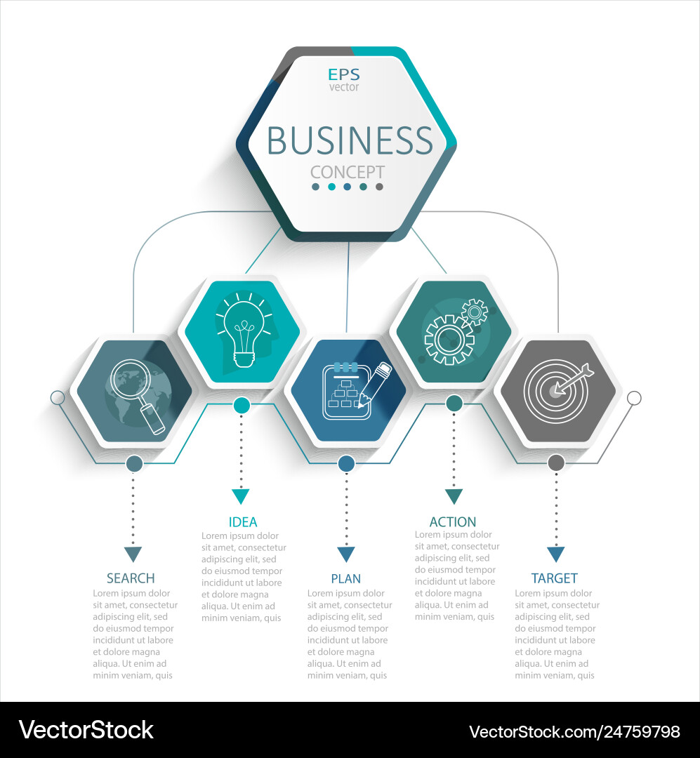 Infographic for business Royalty Free Vector Image