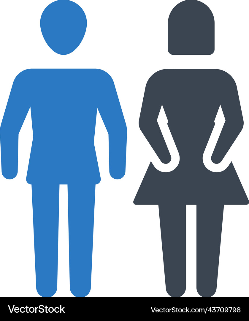 Man woman icon Royalty Free Vector Image - VectorStock