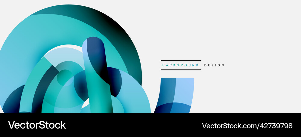 Round shapes circles and other geometric forms Vector Image