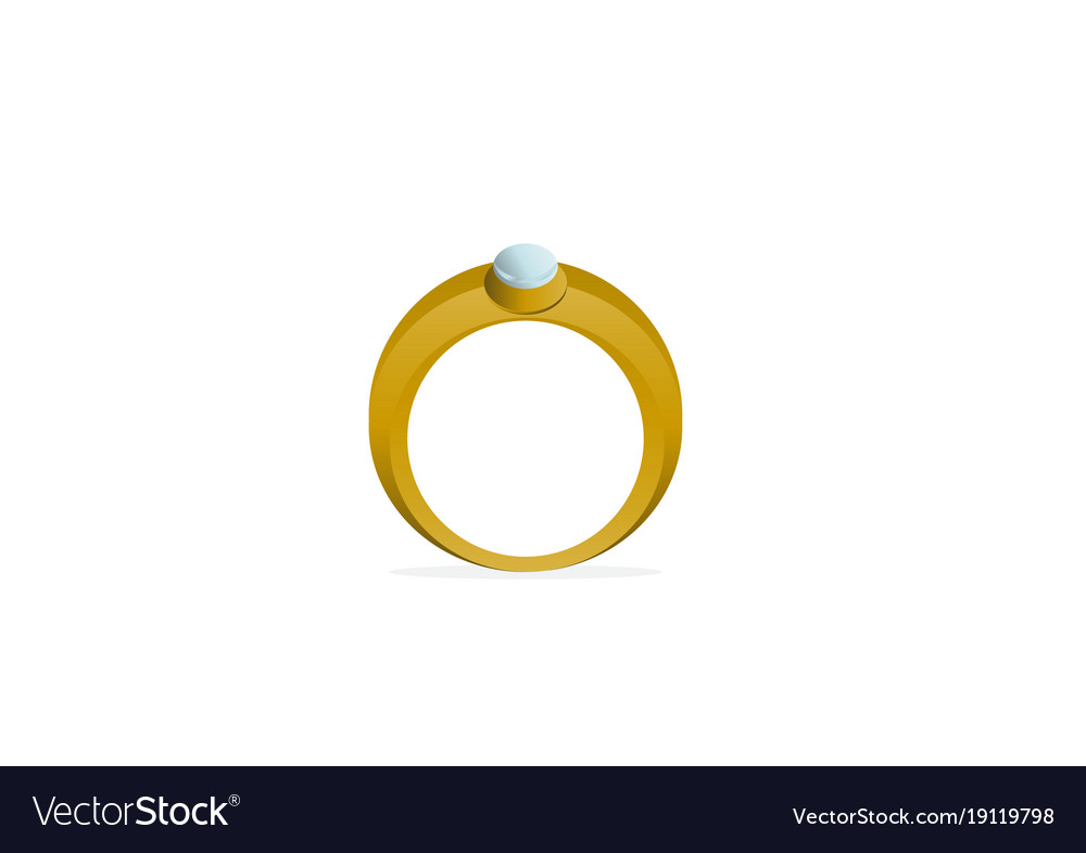 Wedding ring Royalty Free Vector Image - VectorStock